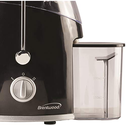 Brentwood Juice Extractor with Graduated Jar, 2-Speed 400w, Black