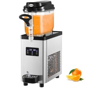 vevor margarita machine, 6l/1.6 gallons 25 cups commercial slushy machine, slushie machine 300w 110v, commercial margarita maker, frozen drink machine for supermarkets cafes restaurants bars home use