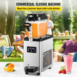 VEVOR Margarita Machine, 6L/1.6 Gallons 25 Cups Commercial Slushy Machine, Slushie Machine 300W 110V, Commercial Margarita Maker, Frozen Drink Machine for Supermarkets Cafes Restaurants Bars Home Use