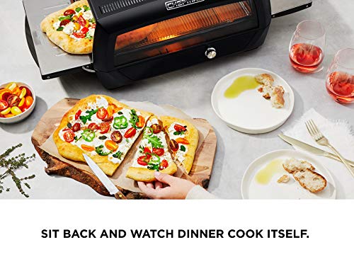 Chefman Food Mover Conveyor Toaster Oven, Moving Belt for Toasting Bread & Bagels, Stainless Steel w/Adjustable Temperature, Extra Large, 6 Cooking Functions: Toast, Bagel, Bake, Broil, Pizza & DIY