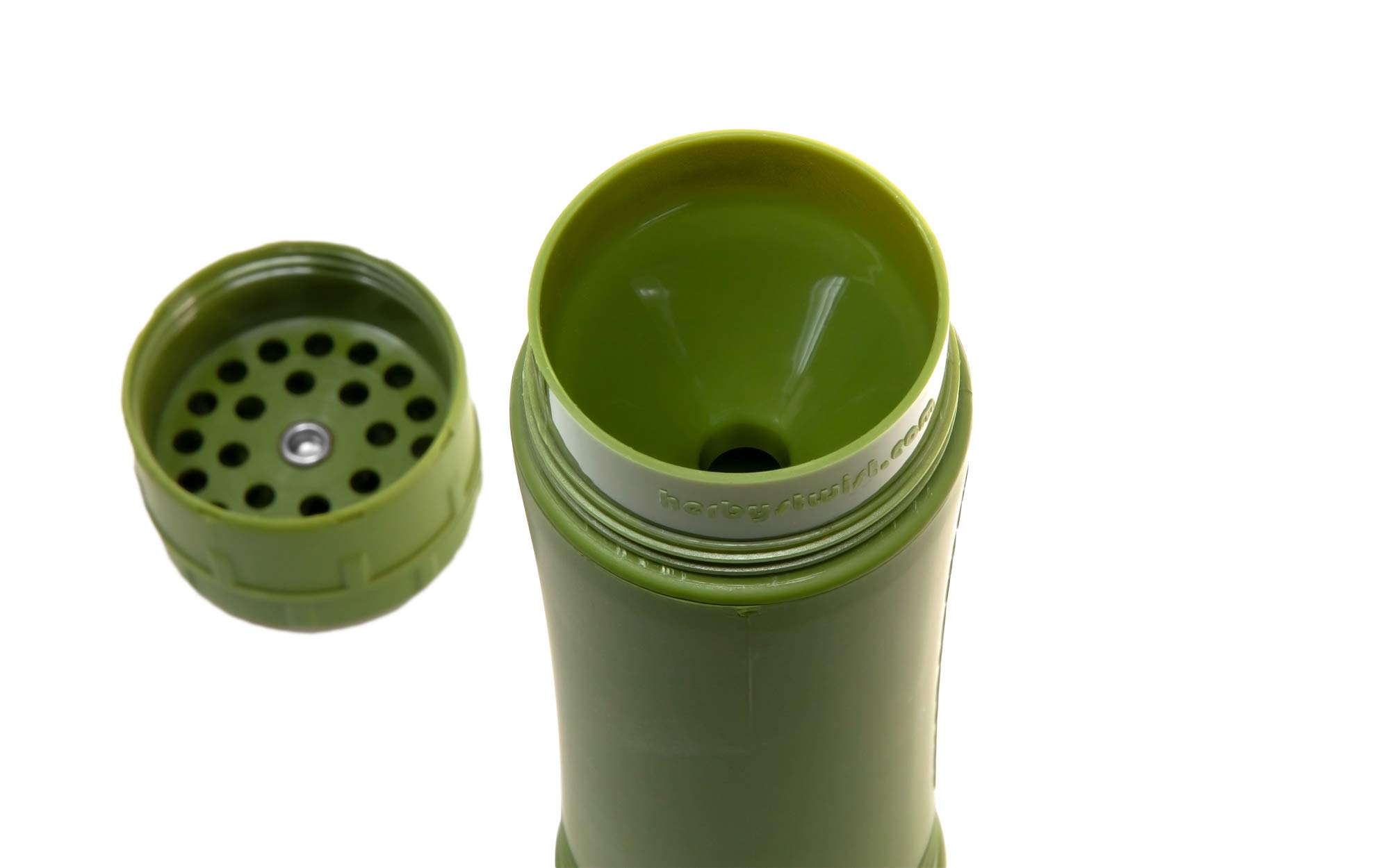 Grindarolla Cone Loading Grinder | Matte Green | Pack your Pre-Rolled Cones and Grind your contents for a Quick, Convenient, Durable, Simple Experience