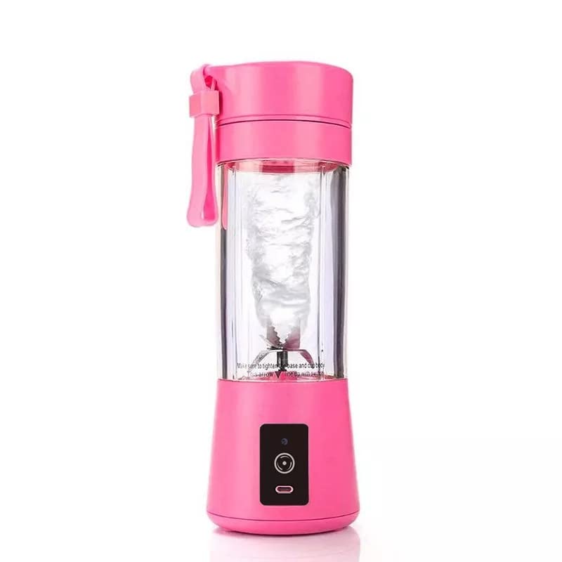 Portable Blender, BAVAD Personal Blender for Shakes and Smoothies with Mini Juicer Cup-Six Blades in 3D, USB Rechargeable (Pink)