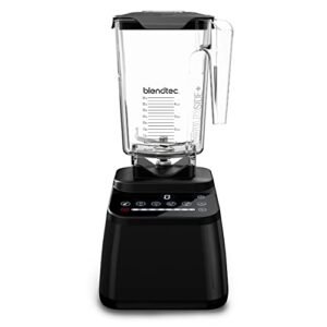 blendtec original designer series blender and 90 oz wildside+ jar - kitchen blender bundle - black