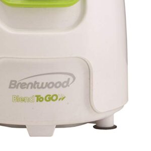 Brentwood Blend to Go Personal Blender with Travel Cup, 20 oz, White