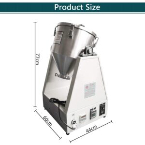 MXBAOHENG 5KG Dry Powder Mixer Powder Blender Particle Mixer Granule Particle Blender (110V, 15L, 5kg)