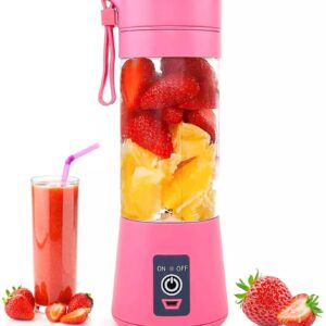 TITANFINITY Portable and Rechargeable Battery Juice Blender, Personal Size Blenders with USB Rechargeable, Mini Juicer Smoothie Blender Travel Size 380ML, Personal Blender for Shakes and Smoothies