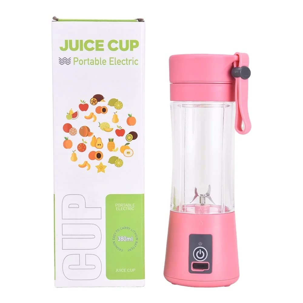 TITANFINITY Portable and Rechargeable Battery Juice Blender, Personal Size Blenders with USB Rechargeable, Mini Juicer Smoothie Blender Travel Size 380ML, Personal Blender for Shakes and Smoothies