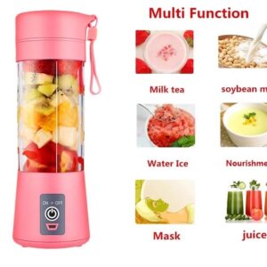 TITANFINITY Portable and Rechargeable Battery Juice Blender, Personal Size Blenders with USB Rechargeable, Mini Juicer Smoothie Blender Travel Size 380ML, Personal Blender for Shakes and Smoothies