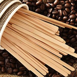 Wooden Coffee Stirrers Sticks Natural Wood, 5.5 inches Long (500)