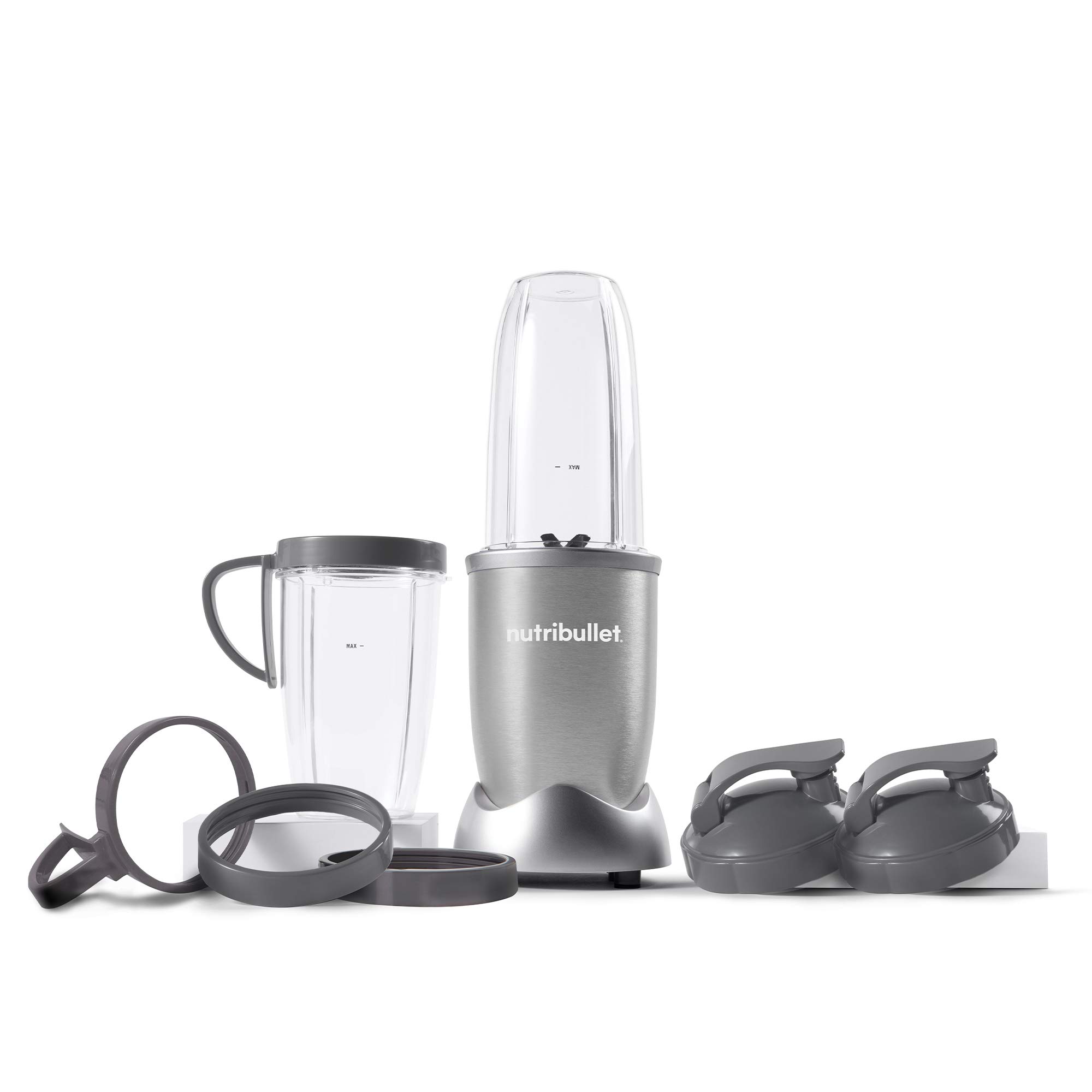 NutriBullet NB9-1301S Pro 13 Pcs Silver, 900W & Pro Deluxe Upgrade, Food Blender