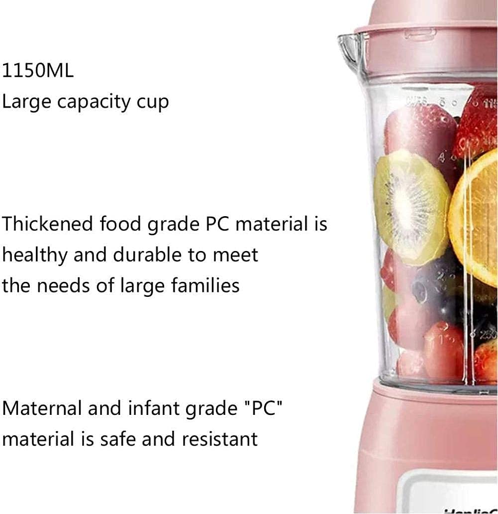 Multifunctional Blender Stainless Steel Blades, 3 Speed Control With Pulse, Overheat Protection, Crusher, chopper, coffee grinder smoothie maker 22000 rpm 1150ml jar,blue,c,blue,a ZJ666