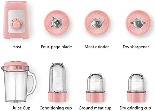 Multifunctional Blender Stainless Steel Blades, 3 Speed Control With Pulse, Overheat Protection, Crusher, chopper, coffee grinder smoothie maker 22000 rpm 1150ml jar,blue,c,pink,a ZJ666