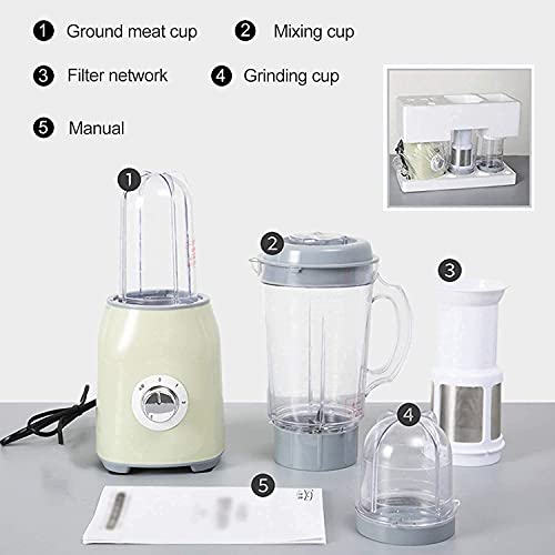 Water cup Electric juicer Multifunctional Blender Blender With Food Processor Spice Grinder And Ice Crusher 2 Speed U200BU200Bsettings And One Pulse Free 3 Titanium Alloy Ice/Nu ZJ666