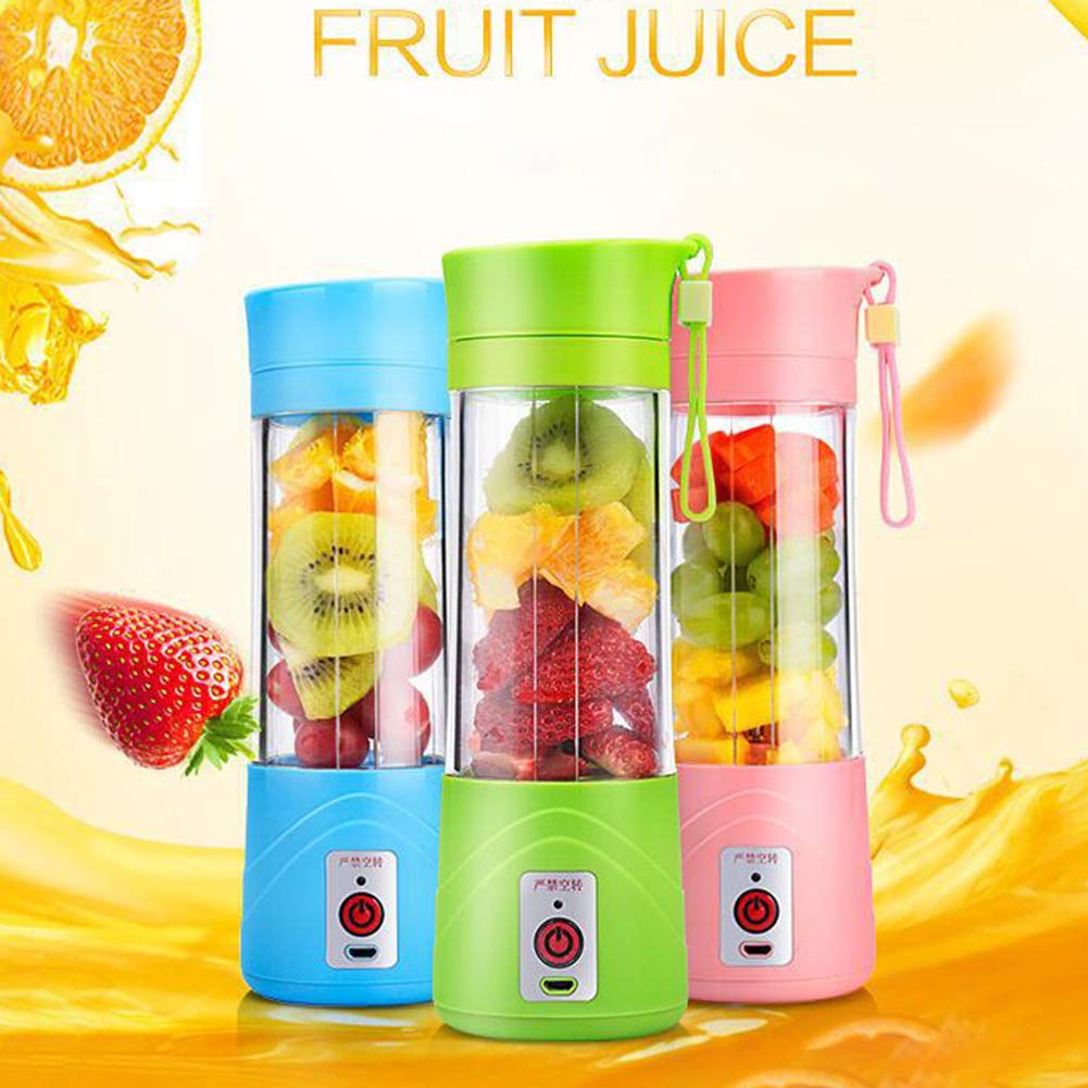 Luwsldirr 400ml Portable USB Electric Maker Blender Squeezer Bottle Fruit Juicer Smoothie