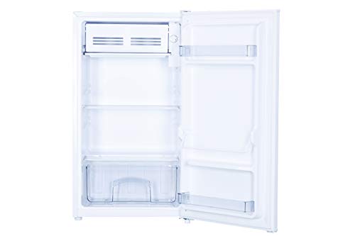 Danby DCR033B1WM 3.3 Cu.Ft. Compact Refrigerator, Mini Fridge with Chiller for Bar, Living Room, Den, Basement, Kitchen, or Dorm, White