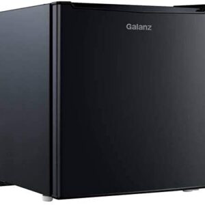 Galanz - 1.7 cubic foot compact dorm refrigerator, Black