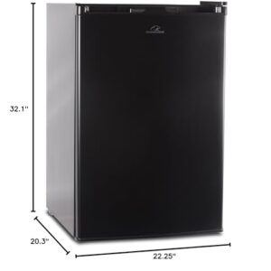 Commercial Cool CCR45B Compact Single Door Refrigerator and Freezer, 4.5 Cu. Ft. Mini Fridge, Black