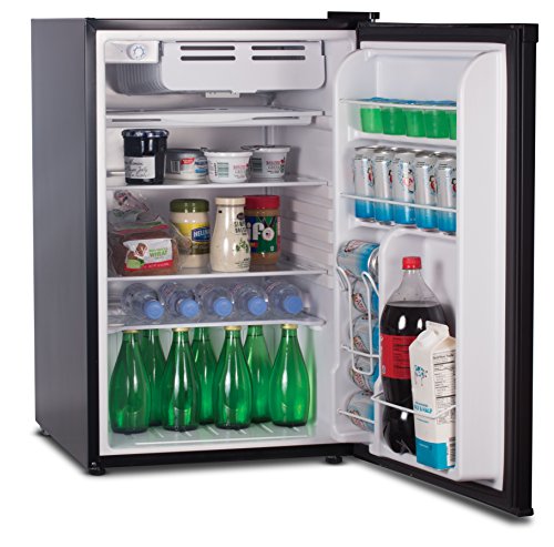 Commercial Cool CCR45B Compact Single Door Refrigerator and Freezer, 4.5 Cu. Ft. Mini Fridge, Black