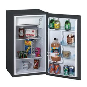 Avanti RM3316B Compact Refrigerator for Home Office or Dorm, with Reversible Door, Energy Star Rated Mini Fridge, 3.3-Cu.Ft, Black