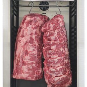 SteakAger PRO 40 Home Beef Dry Aging Refrigerator, Enjoy Dry-Aged Steak Perfection at Home, Black and Stainless Steel with 40Lbs Capacity