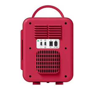 CURTIS EFMIS129-RED Frigidaire Retro Mini Compact Beverage Refrigerator, for Keeping Office Lunch Cool (RED) 1 gallon.