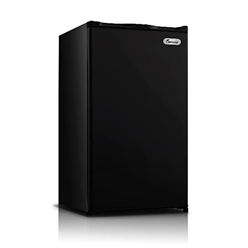 Impecca All-Refrigerator with Reversible Door, Interior Light, Classic Refrigerator, Compact Refrigerator Mini Fridge, 3.2 Cubic Feet, Black