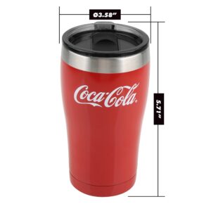 Coca-Cola Classic Coke Bottle 4L Mini Fridge Bundle with 12 oz Stainless Steel Tumbler