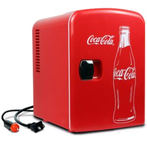 Coca-Cola Classic Coke Bottle 4L Mini Fridge Bundle with 12 oz Stainless Steel Tumbler