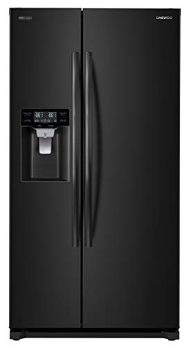 Daewoo FRS-Y22D2B Side Refrigerator, Black, includes delivery and hookup