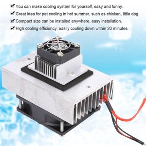 Maxmartt DIY Fridge Kit,1Pcs DC12V Semiconductor Fridge/Refrigeration Cooling System DIY Kit Mini Air Conditioner