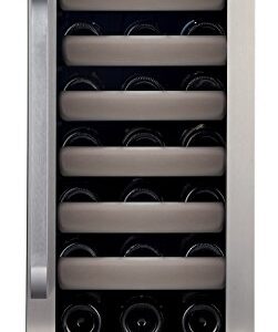 Whynter BWR-331SL Elite 33 Bottle Seamless Door Single Zone, Stainless Steel/Black Built-in Wine Refrigerator