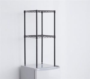 dormco suprima mini-fridge organizer shelves - gunmetal gray