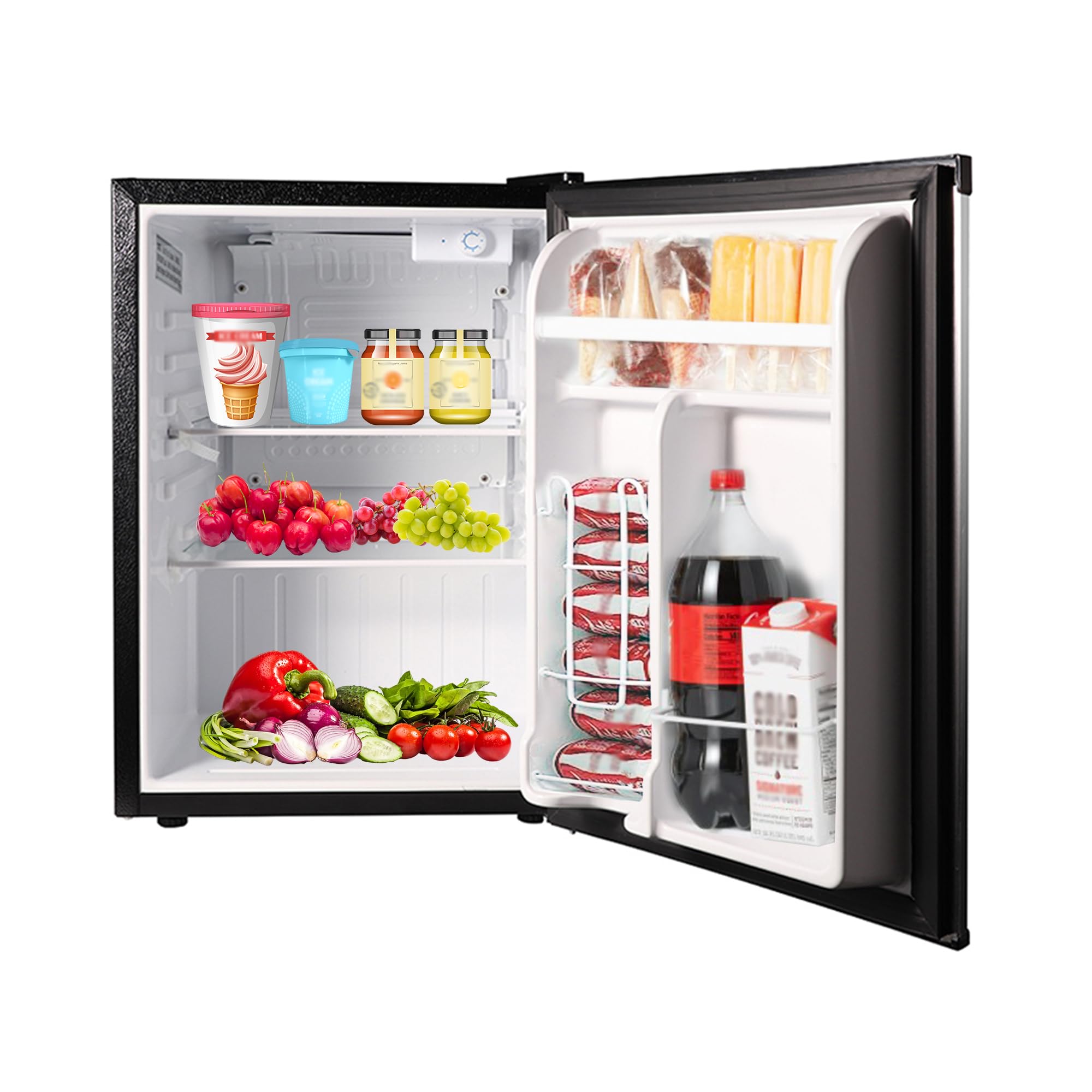 Conserv 2.6 cu.ft. Compact Refrigerator-Stainless, Reversible Door