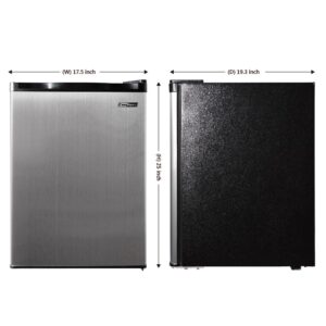 Conserv 2.6 cu.ft. Compact Refrigerator-Stainless, Reversible Door