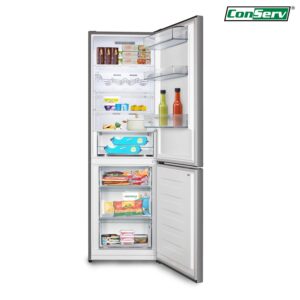 Conserv 11.5 cu.ft. Slim Bottom Mount Refrigerator With Wine Rack in Stainless