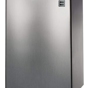 RCA 4.5 Cu Ft Single Door Mini Fridge RFR465, Stainless Steel