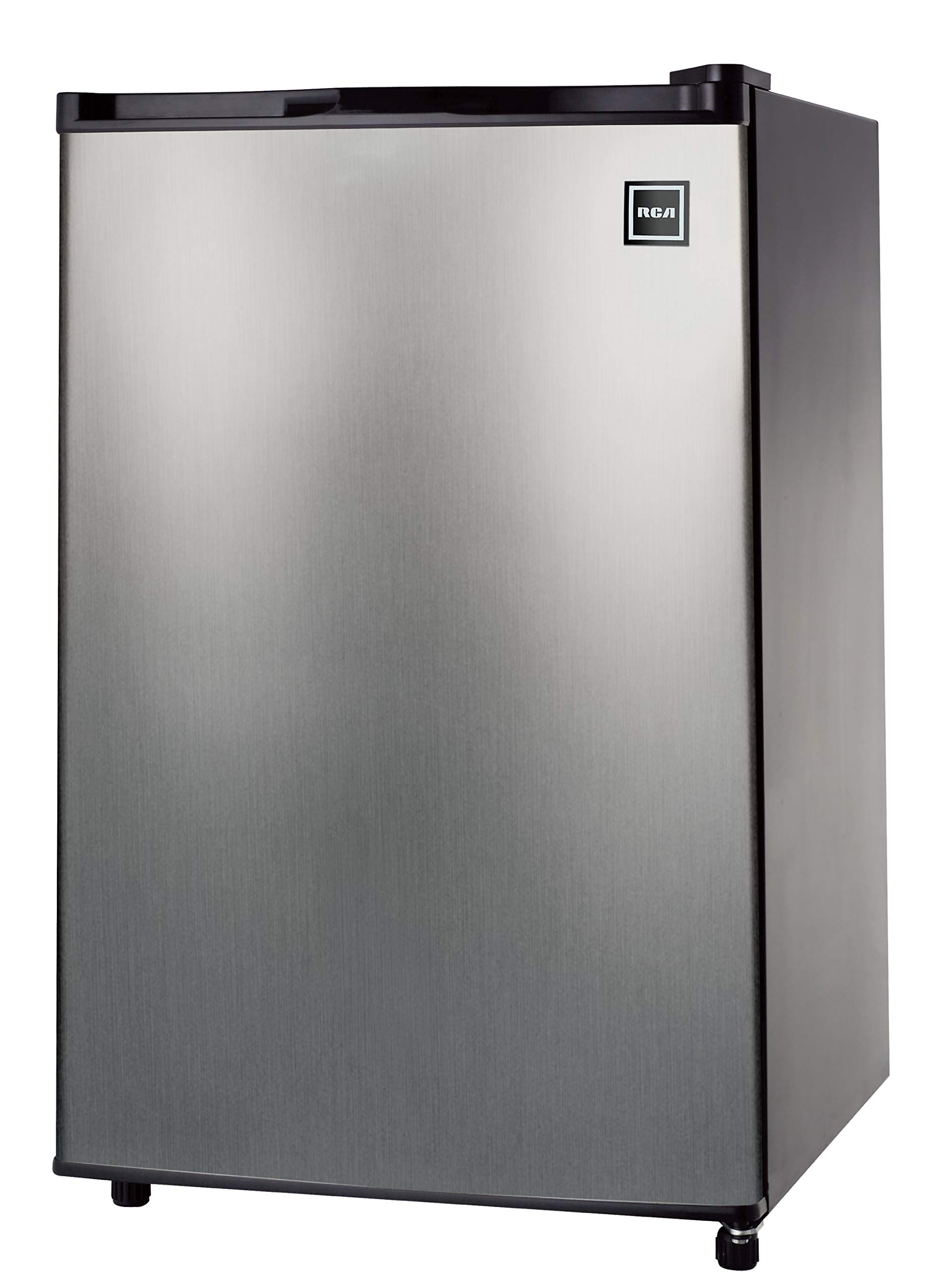 RCA 4.5 Cu Ft Single Door Mini Fridge RFR465, Stainless Steel