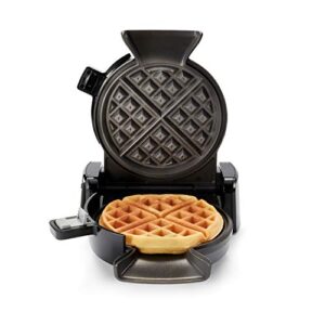 oster 2110002 diamondforce vertical waffle maker, one size, dark metallic