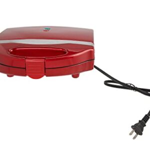 Servappetit Electric Waffle Maker - Non-Stick - Makes 2 Waffles 4 x 5 Inch Each - Red