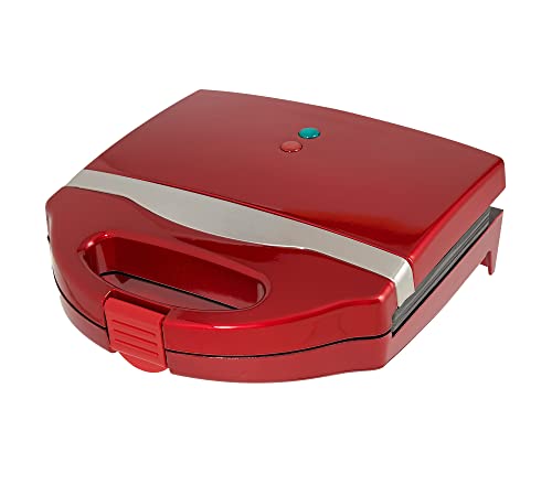 Servappetit Electric Waffle Maker - Non-Stick - Makes 2 Waffles 4 x 5 Inch Each - Red