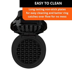 KRUPS Simply Round Waffle Maker, 4 inches