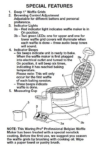 Waring WMK600 Double Belgian Waffle Maker