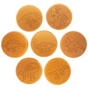 Dino Mini Pancake Pan - Make 7 Unique Flapjack Dinosaurs, Nonstick Pan Cake Maker Griddle for Jurassic Fun & Easy Cleanup, Great for Family Breakfast or Easter Basket Stuffer Gift for Kids and Adults