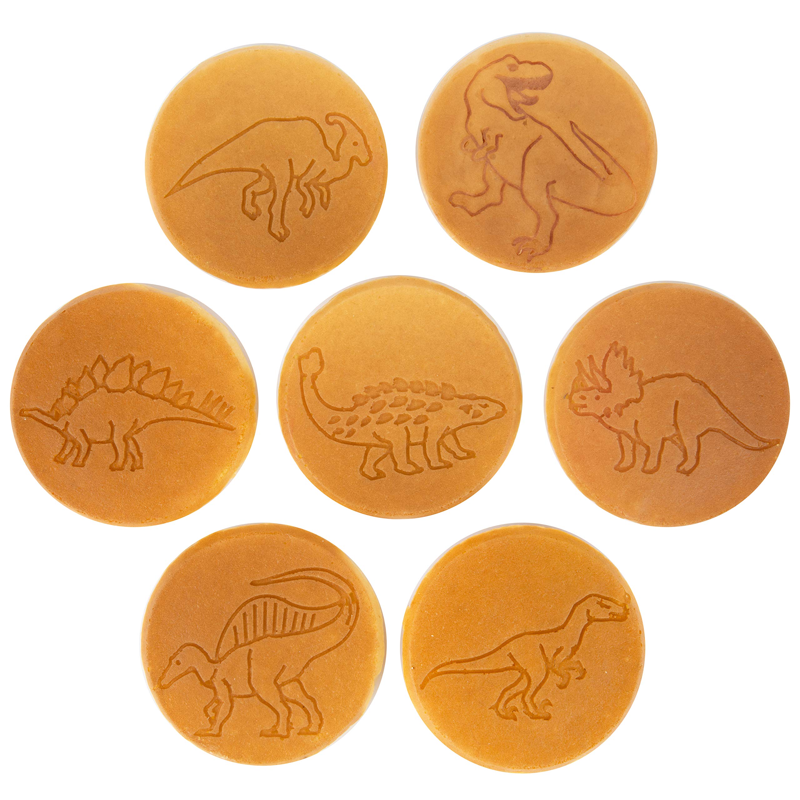 Dino Mini Pancake Pan - Make 7 Unique Flapjack Dinosaurs, Nonstick Pan Cake Maker Griddle for Jurassic Fun & Easy Cleanup, Great for Family Breakfast or Easter Basket Stuffer Gift for Kids and Adults