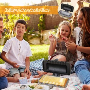 Toasted Sandwich Maker, Double-Sided Stove Top Sandwich Baking Pan Nonstick Sandwich Maker Kitchen Pie Iron Press Sandwich Maker for Breakfast Pancakes Omelets Frittatas Toast (A)