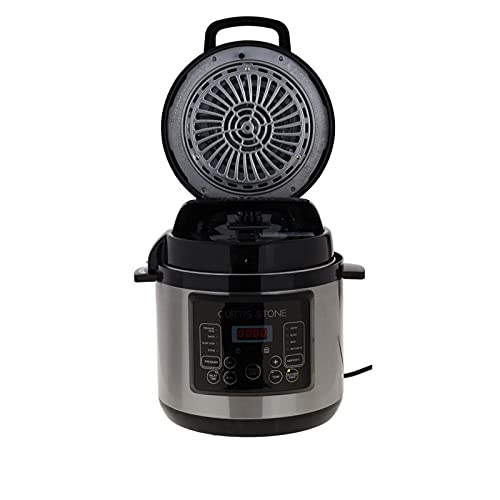 Curtis Stone Dura-Electric 6.3-Quart Airfryer Pressure Cooker (Renewed)