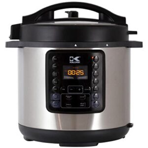 digital pressure cooker, 12 smart presets, stainless steel, 6-qt.