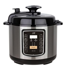 epc-13ca: 6.5-quart stainless steel electric pressure cooker with quick release button