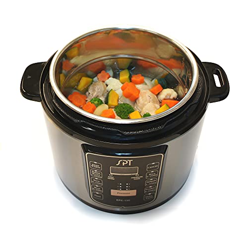 EPC-13CA: 6.5-Quart Stainless Steel Electric Pressure Cooker with Quick Release Button