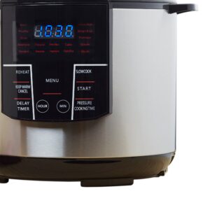 Brentwood Select EPC-626 6 Quart Digital Pressure Multi Cooker, Stainless Steel